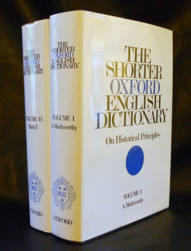 Libri Antikvár Könyv: Shorter Oxford english dictionary I-II. (Little ...