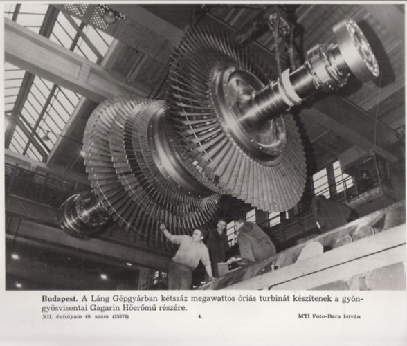 Libri Antikvár Könyv: MTI eredeti fotó: Budapest Láng Gépgyár (17x24 cm ...